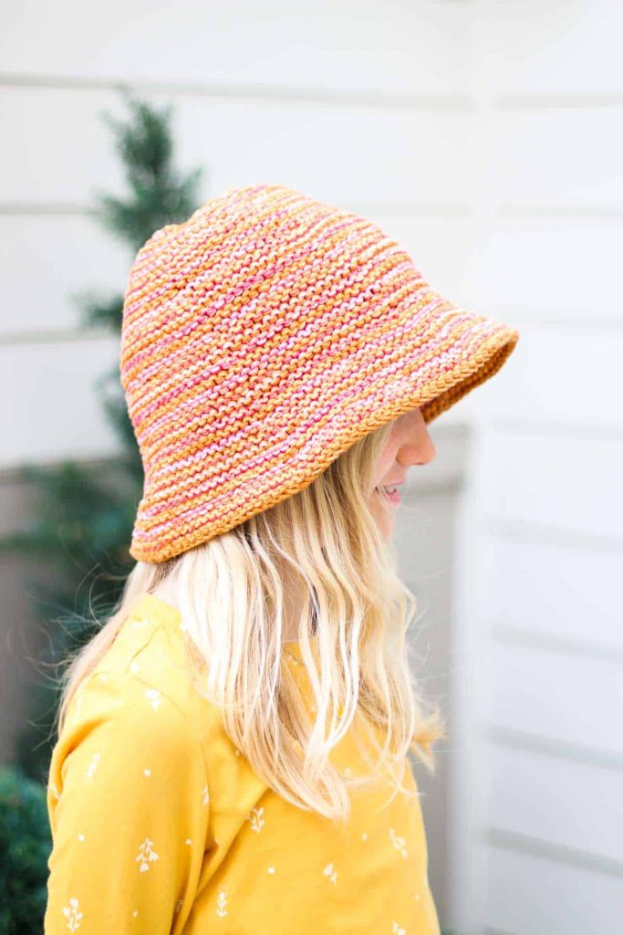 Free + Easy Bucket Hat Knitting Pattern