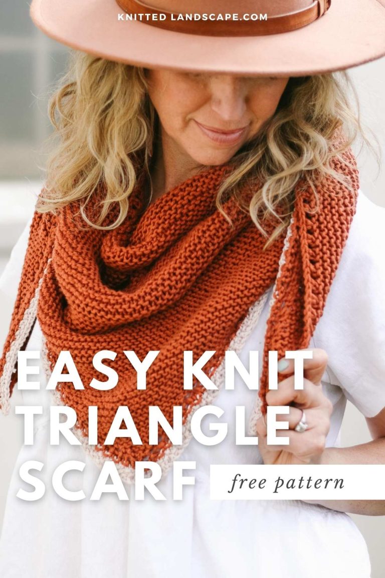 How to Knit a Triangular Scarf - Free Knitting Pattern