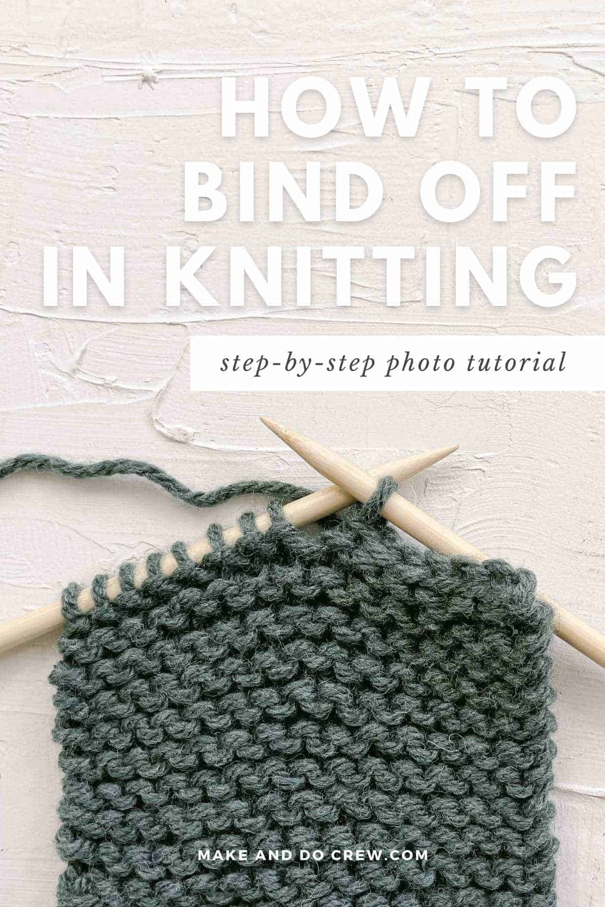 How to Bind Off (Cast Off) In Knitting Beginner Tutorial